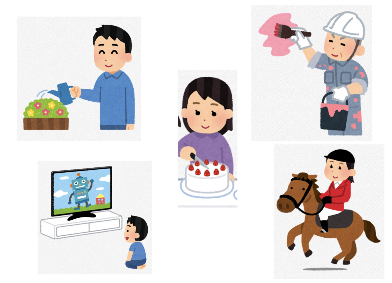 英検準2級「二次試験・ｲﾗｽﾄを見て現在進行形で表現する」 | 英検独学の教科書